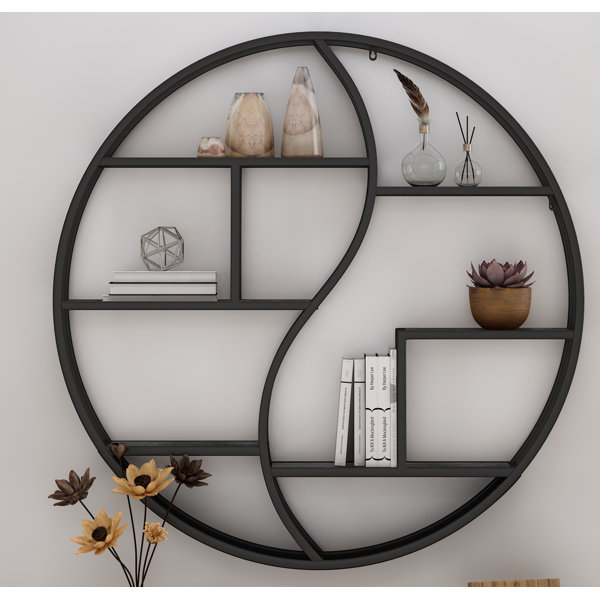 17 Stories Aitkin Industrial Hanging Circular Wall Shelf & Reviews ...