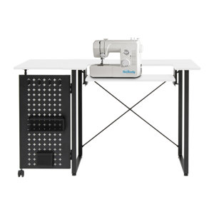 Sew Ready 47.75'' x 23.5'' Foldable Sewing Table with Sewing Machine ...