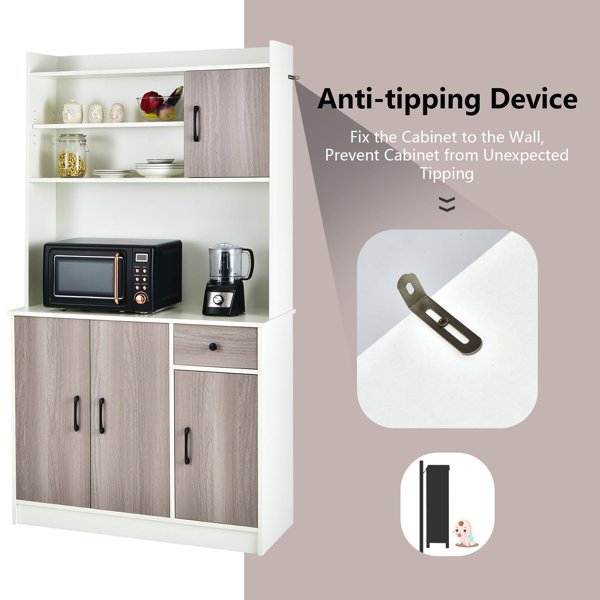 Latitude Run® Mackala 71" Kitchen Pantry | Wayfair