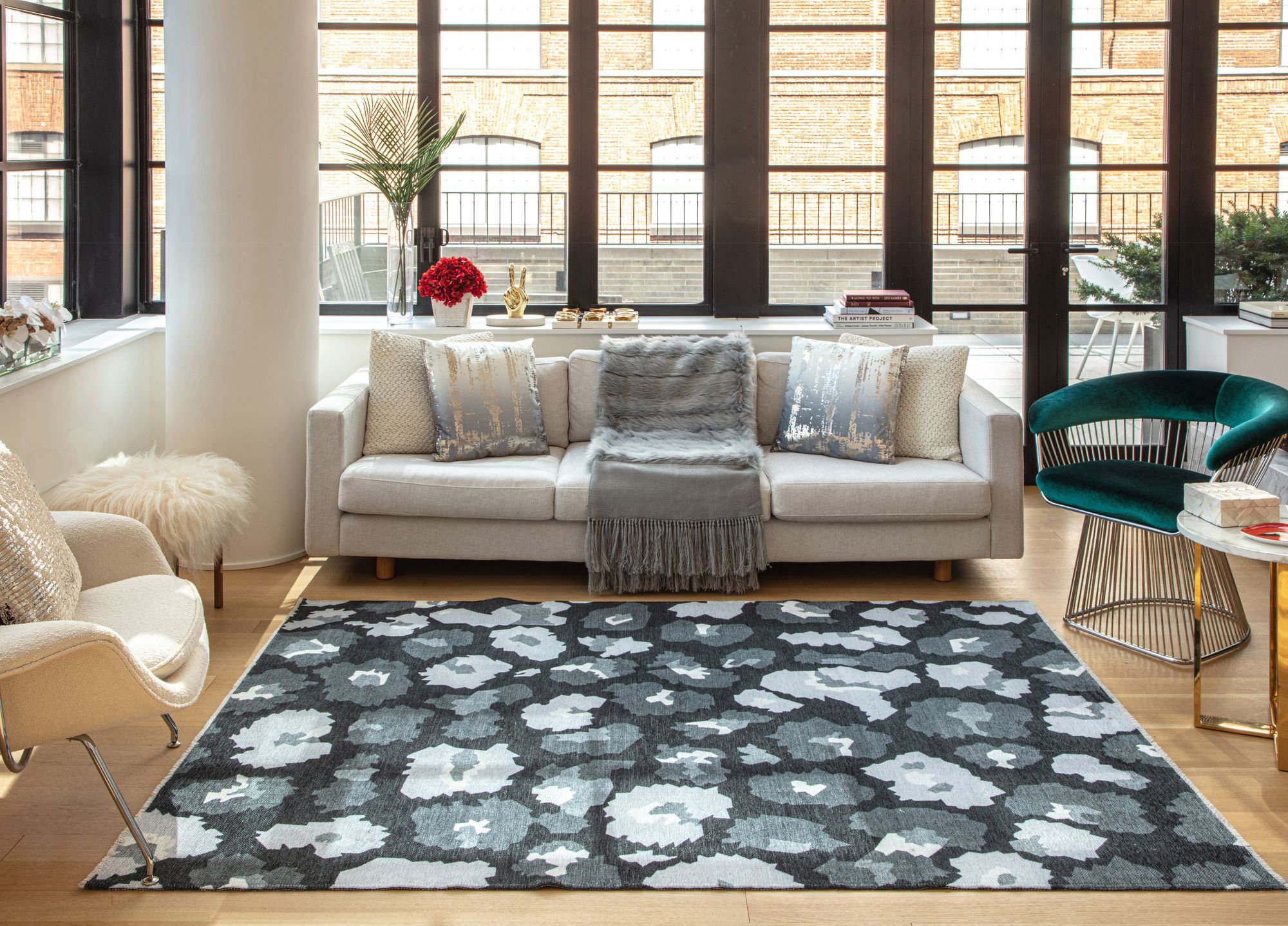 Elizabeth Sutton Collection Maisie Modern Primrose Path Area Rug | Wayfair