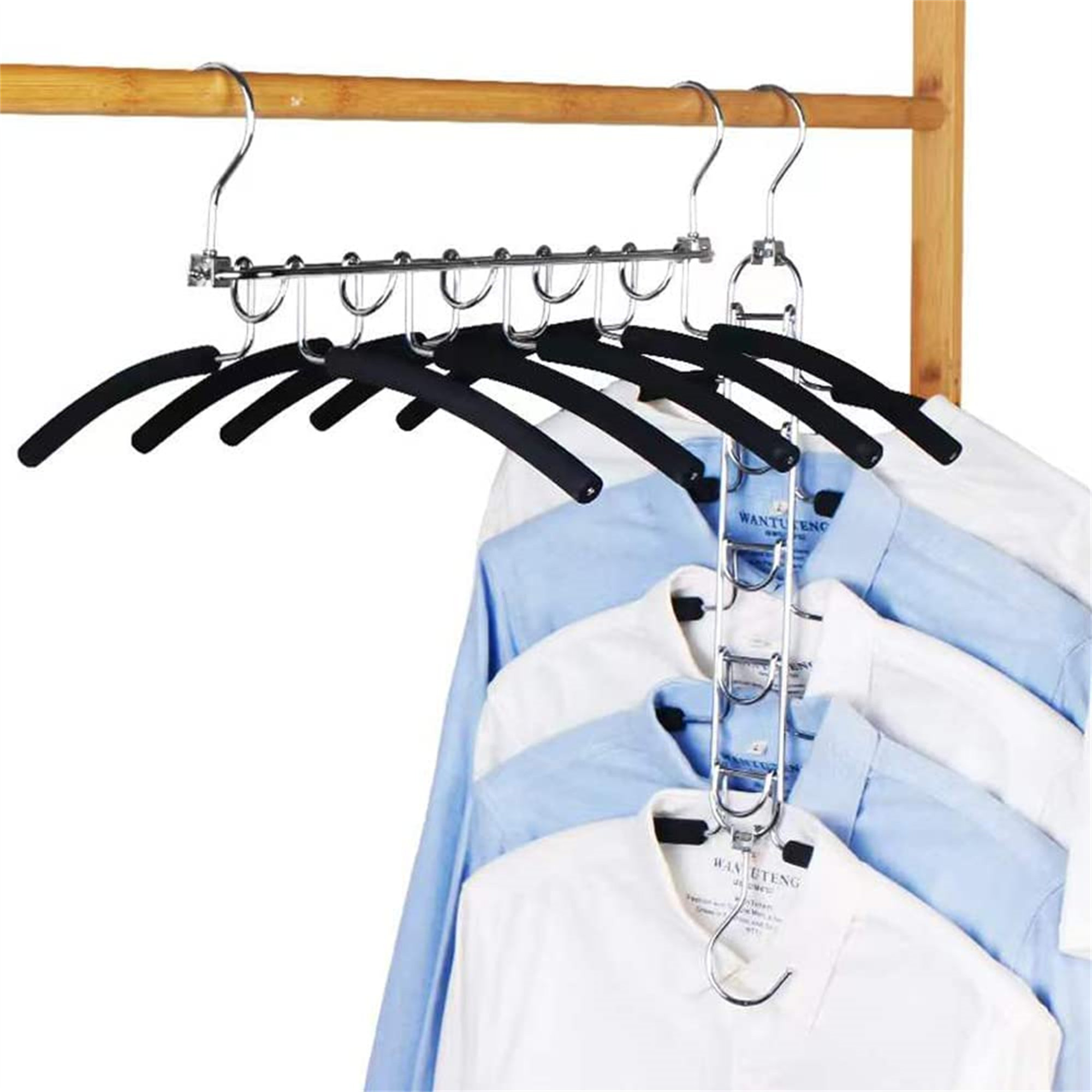 Rebrilliant 2-Pack 5-In-1 Space Saving Hangers | Wayfair.co.uk