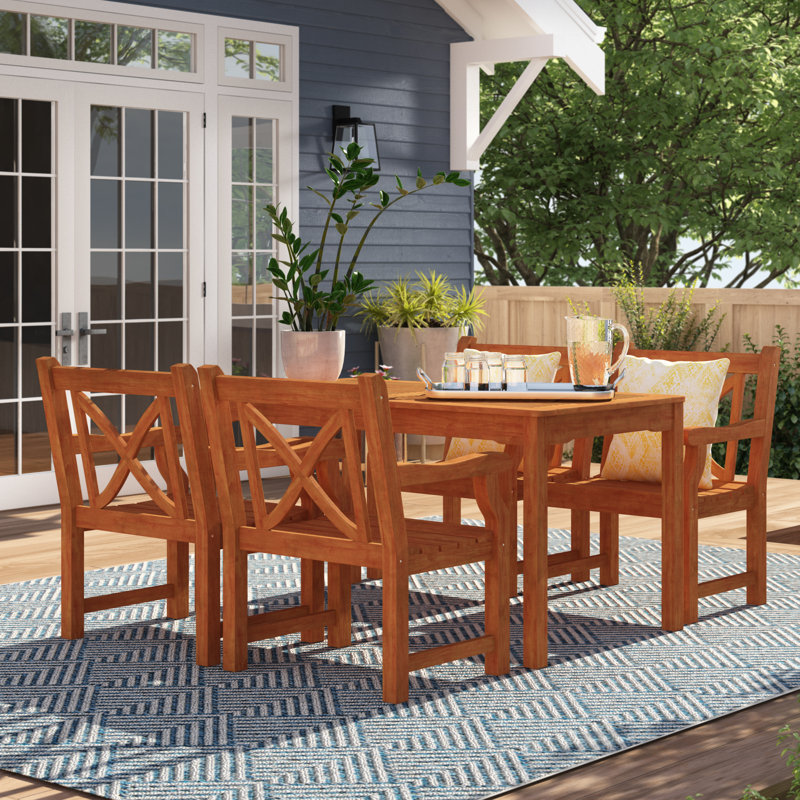 Rosalind Wheeler Eaglin 5 Piece Dining Set "& Reviews" | Wayfair