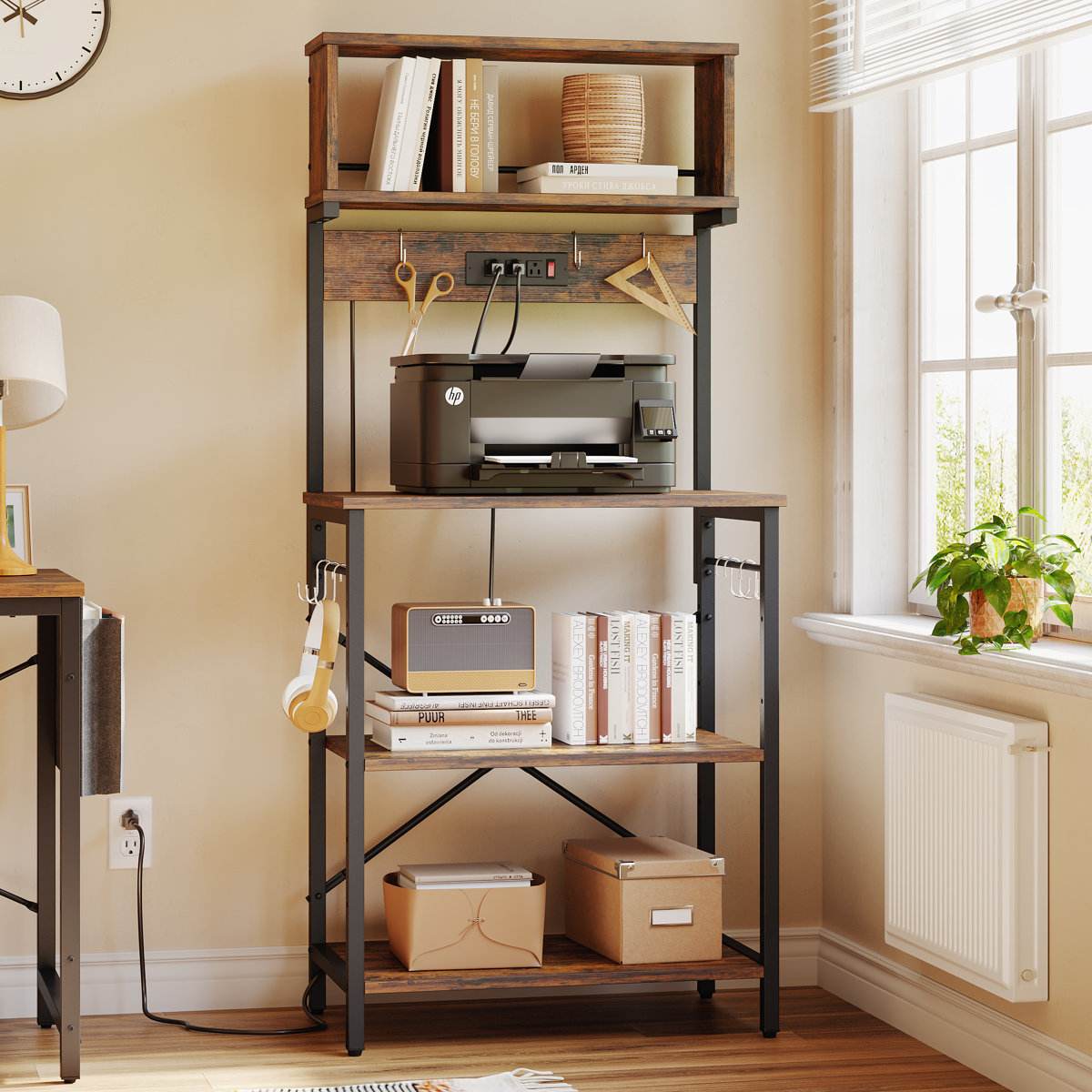 Lark Manor™ Bulut 23.62'' Kitchen Baker's Rack with Power Outlet ...