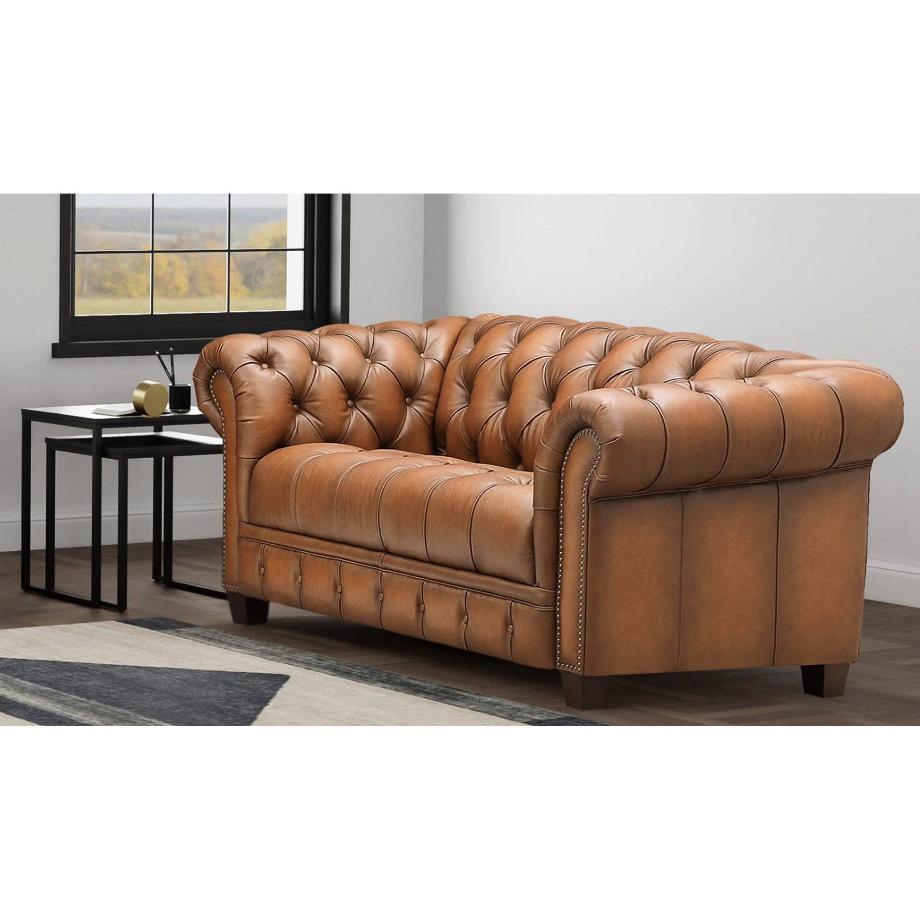 Red Barrel Studio® Leather : Comfort With Kiln-dried Solid Wood Frame ...