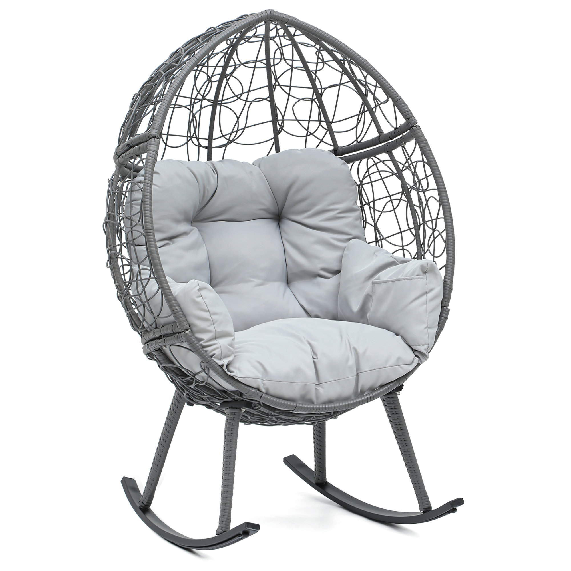 Dakota Fields Patio Rocking Egg Chair with Rocker | Wayfair