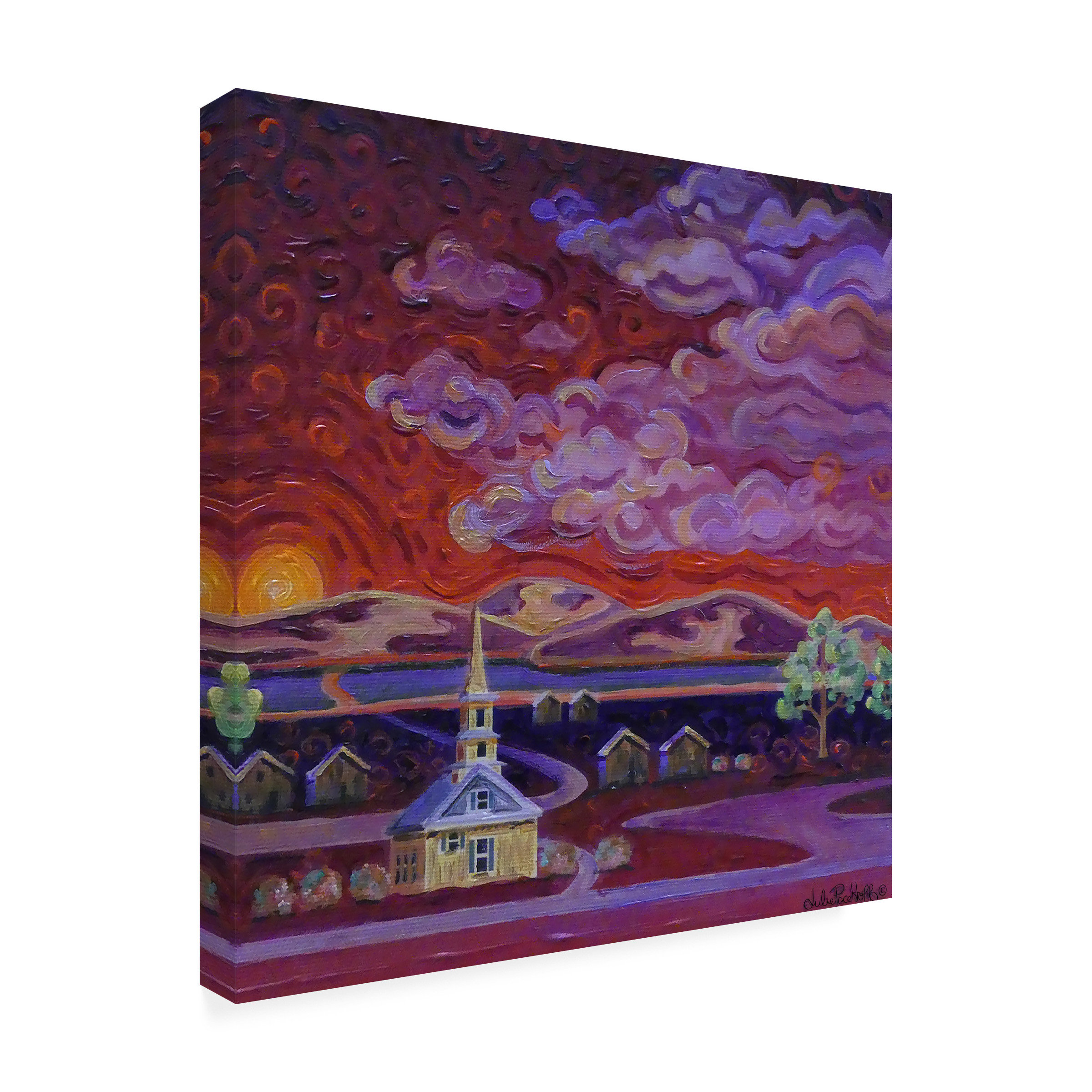 Breakwater Bay Wrapped Canvas Wall Art - Julie Pace Hoff 'Serenity ...