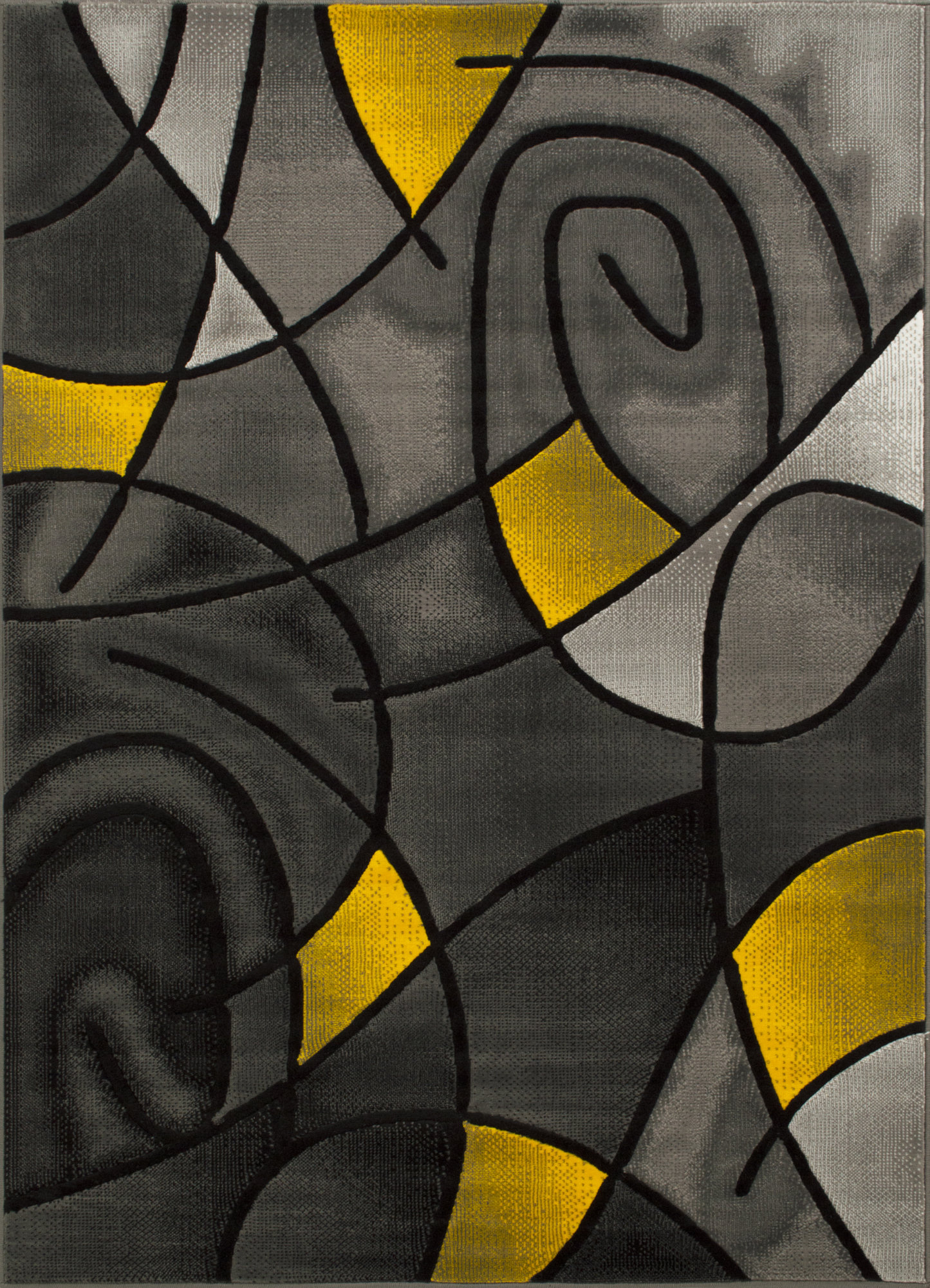 Wrought Studio™ Allstar 5X7 Modern Accent Rug In Grey With Charcoal ...