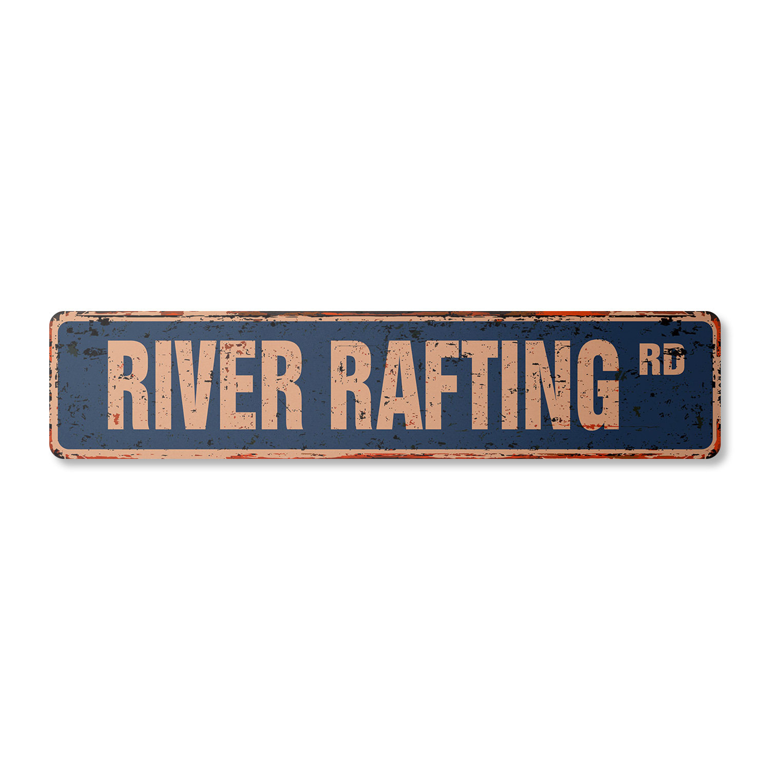 SignMission River Rafting Street Sign Aluminum 6" X 24" | Wayfair