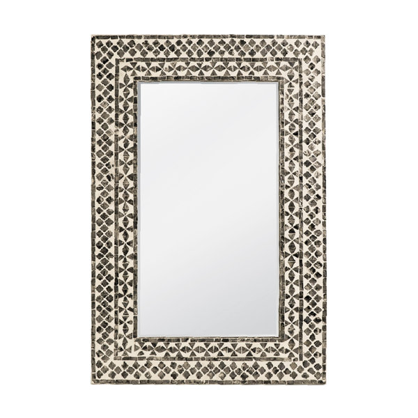 Dakota Fields Capiz Shell Handmade Accent Wall Mirror & Reviews | Wayfair