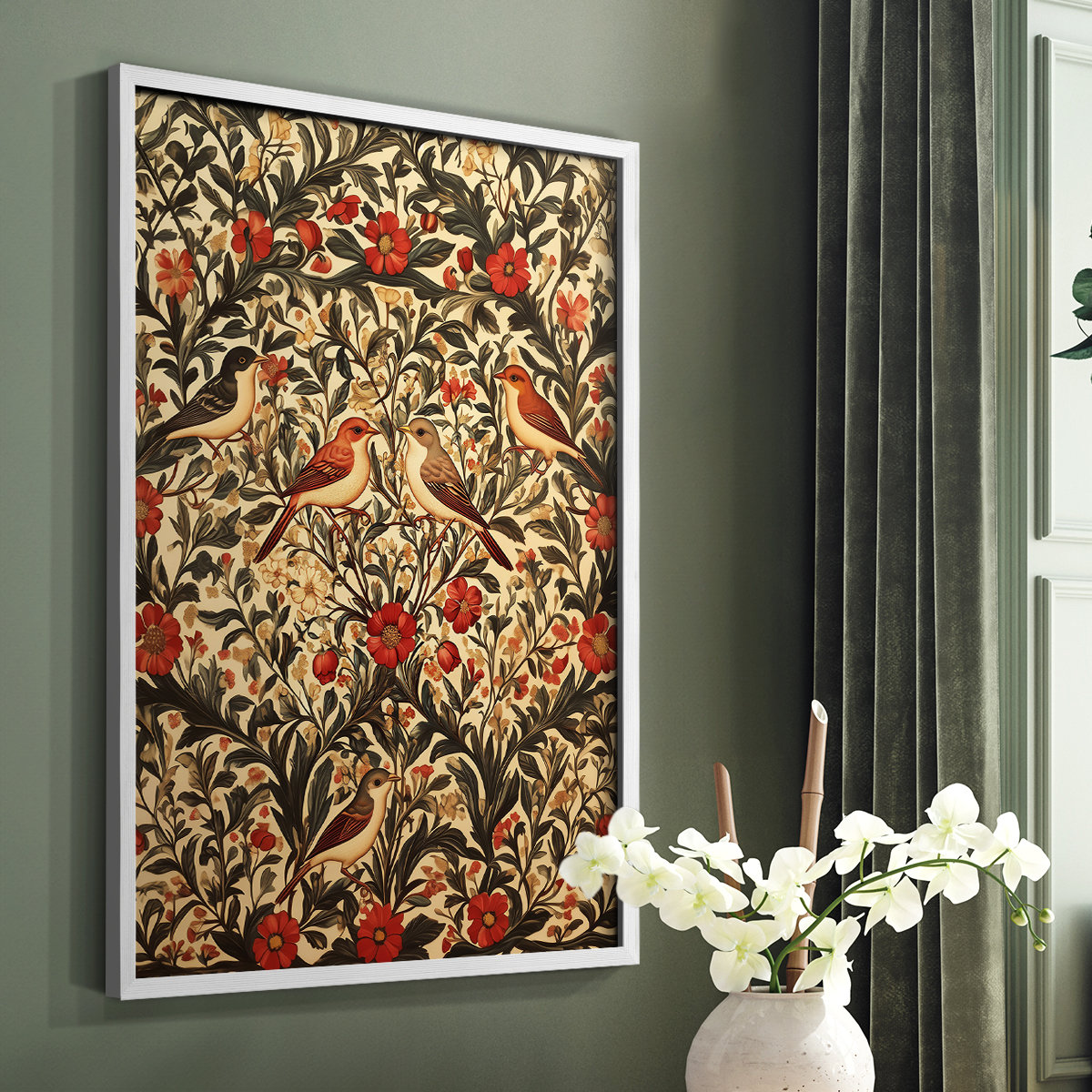 Winston Porter WM MORRIS Series CCC -Premium Framed Print -Ready to ...
