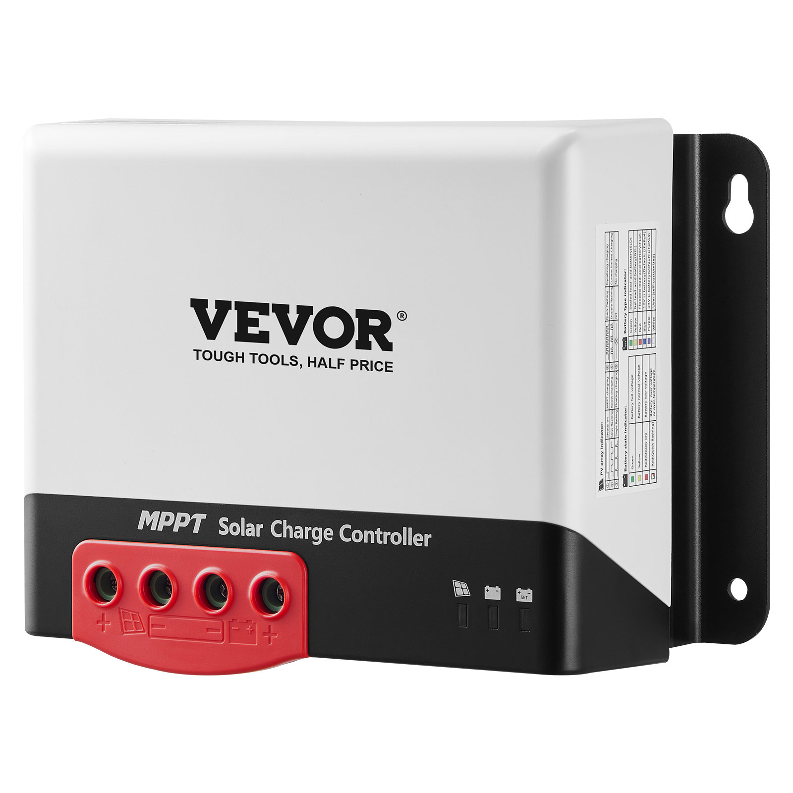 VEVOR MPPT Solar Charge Controller 50 Amp 12V / 27V Auto Solar Panel ...