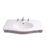 Barclay Alma 59'' L Wall-Mount Single Bowl Cast Iron Kitchen Sink ...