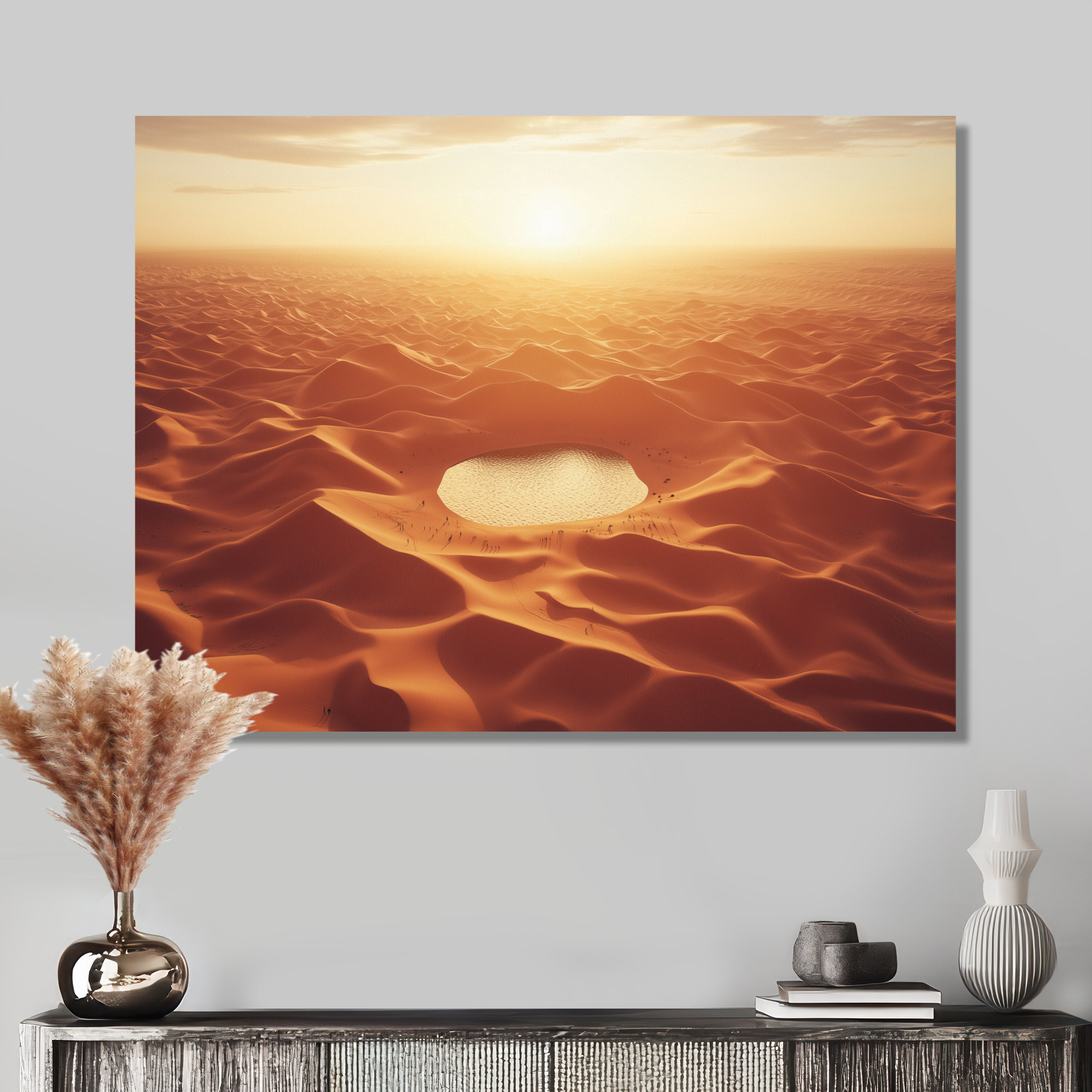 Union Rustic View Of The Sahara Desert On Mars Planet - Desert Wall Art ...