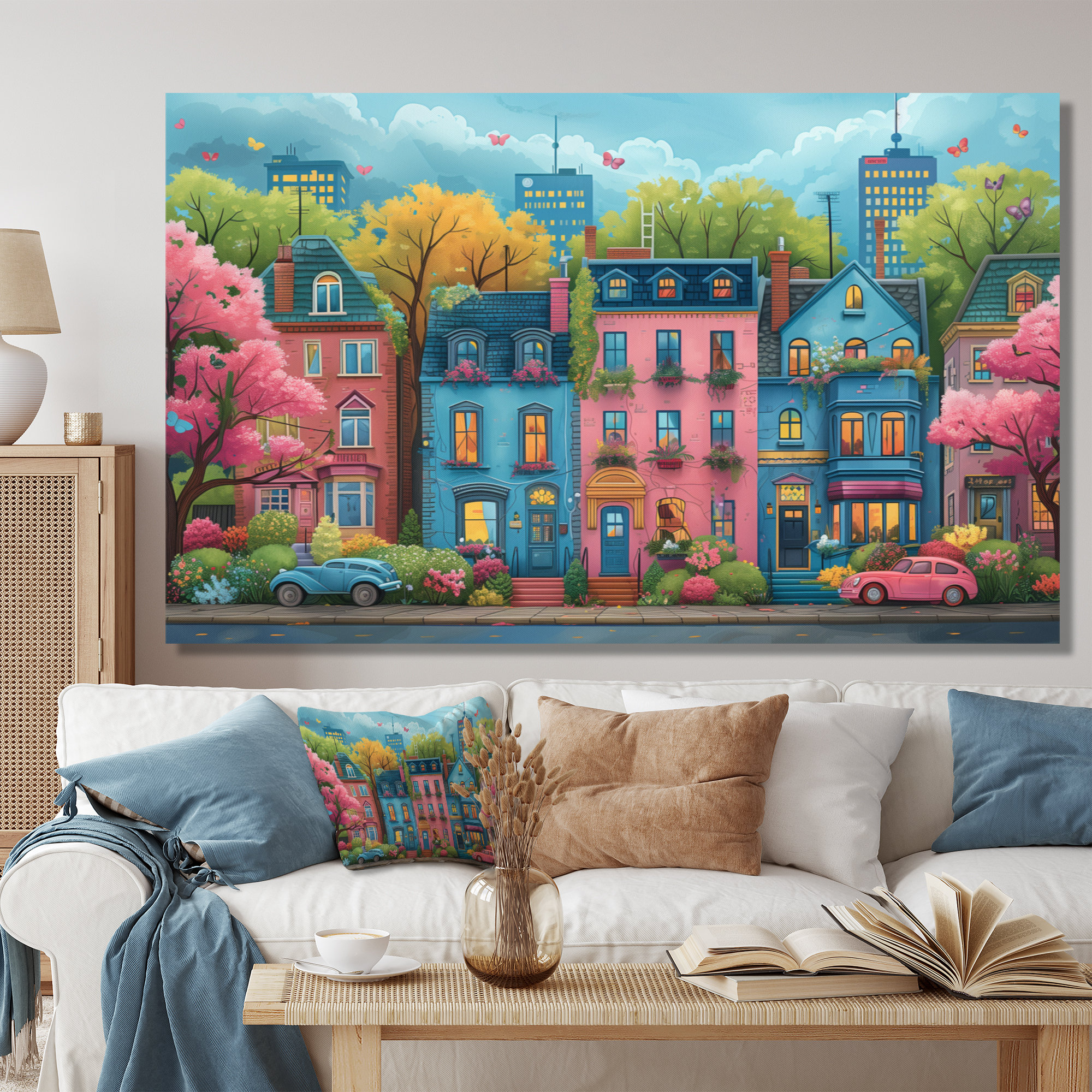 Winston Porter Pink Toronto Cityscape View III - City Toronto Wall ...