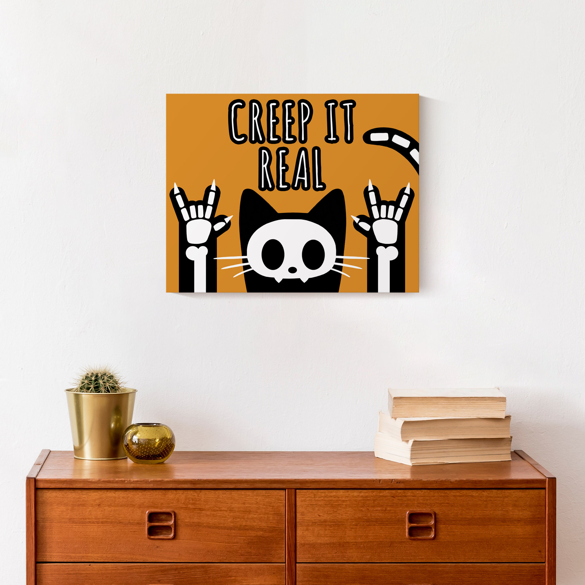 Designs Direct Creative Group Creep It Real Print On Canvas | Wayfair