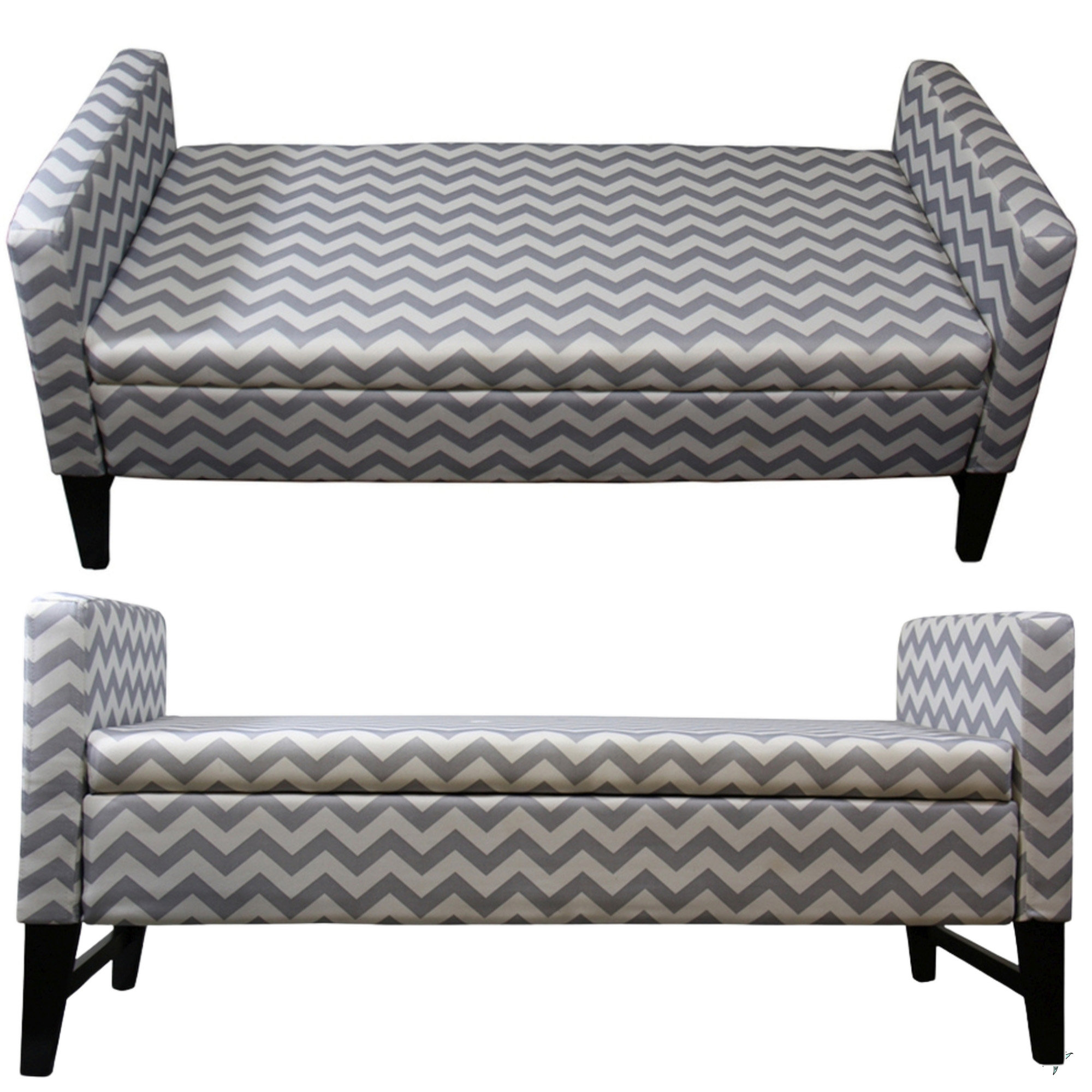 George Oliver 24" Tall Geometric Storage Bench - Wayfair Canada