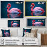 Bay Isle Home™ Flamingo Canvas Wall Art, Tropical Bird Lake Decor Print ...