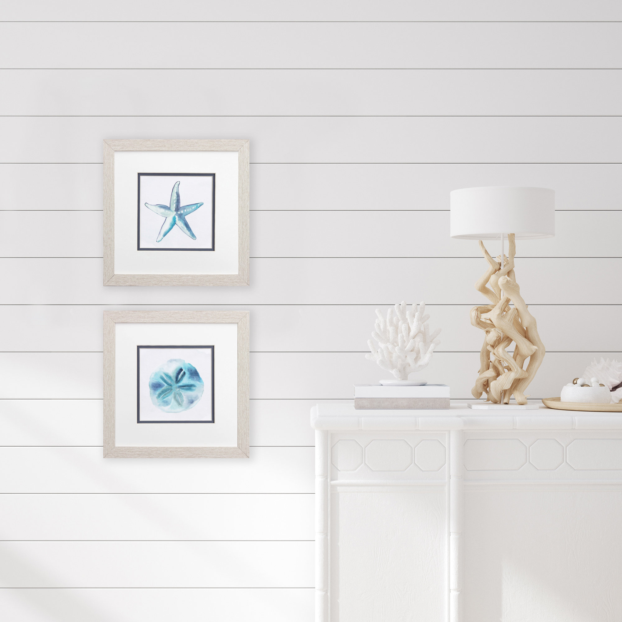 Highland Dunes Starfish Sand Dollar 2 Pieces by Candace Allen | Wayfair