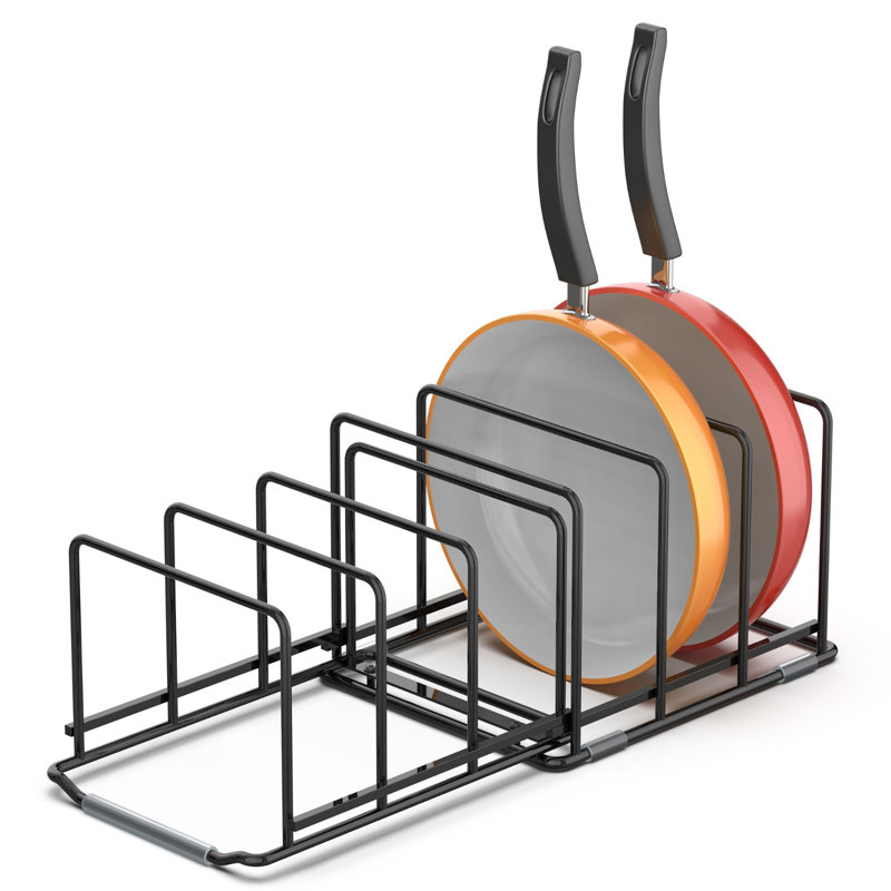 17 Stories Pan Organizer, Collapsible Pot Rack | Wayfair