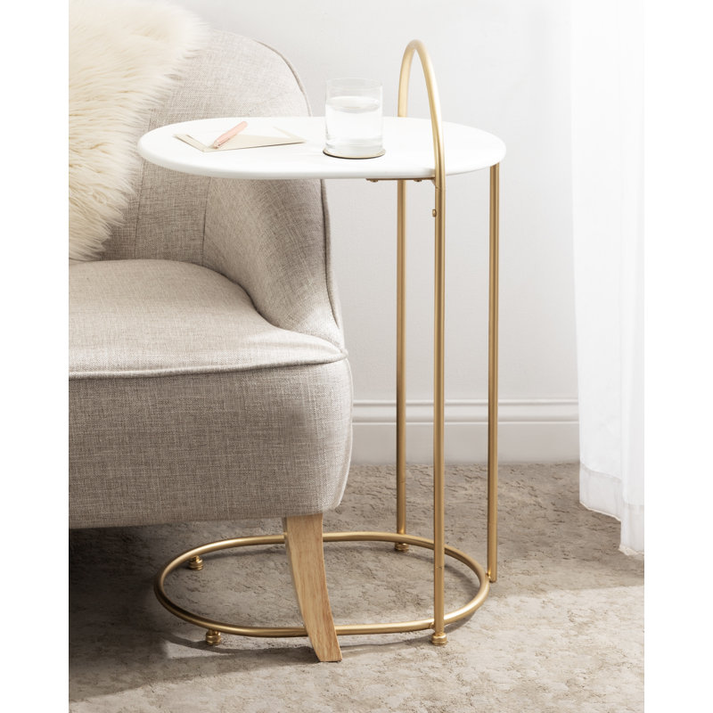 Mercer41 Capsule Wood and Metal C-Table | Wayfair