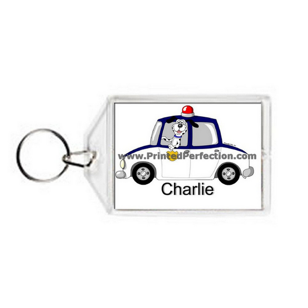 Printed Perfection Personalized Police Car Acrylic Key Chain - Wayfair ...