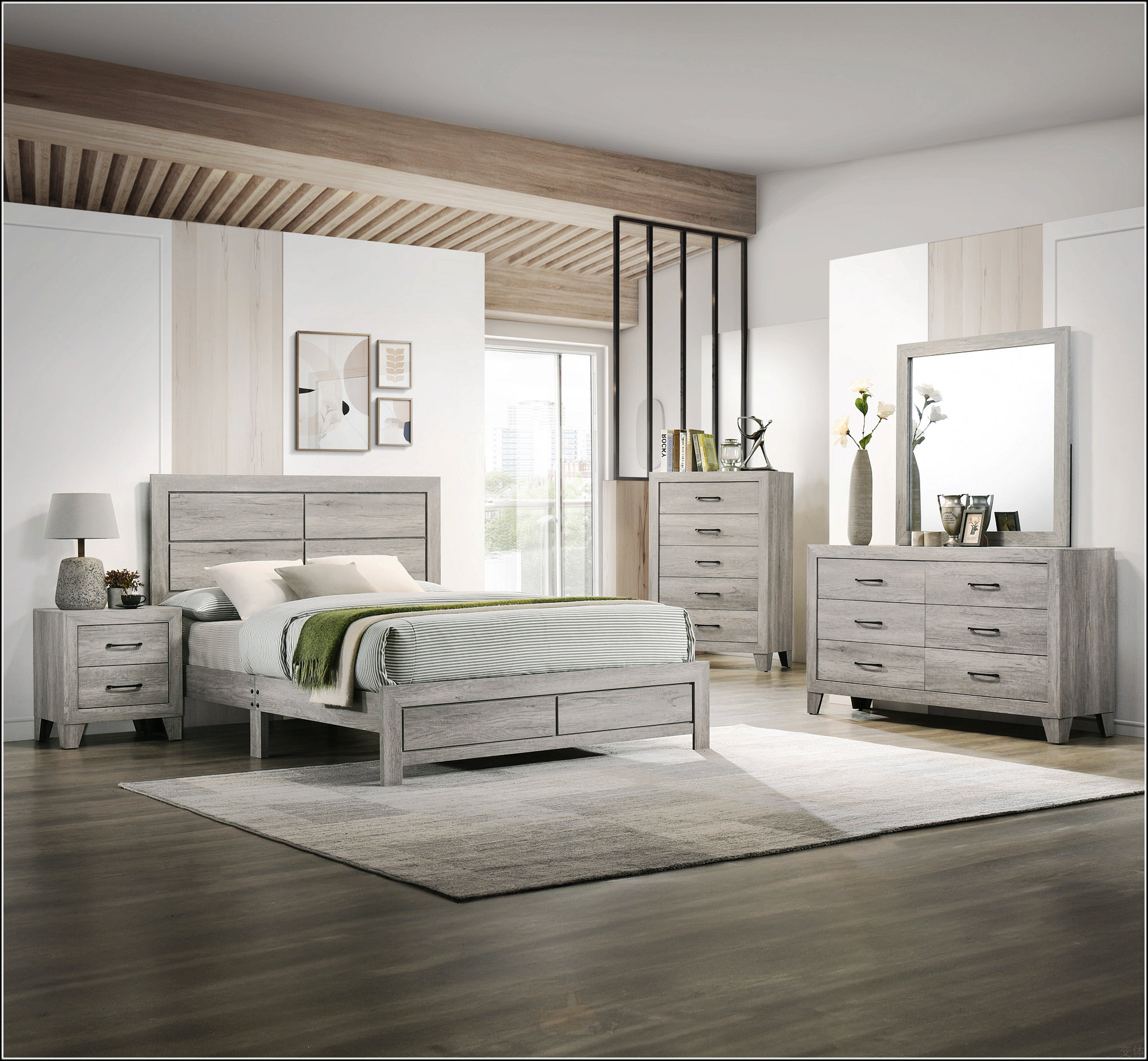 Gracie Oaks Full Size Rustic Robust Platform Bed - Wayfair Canada