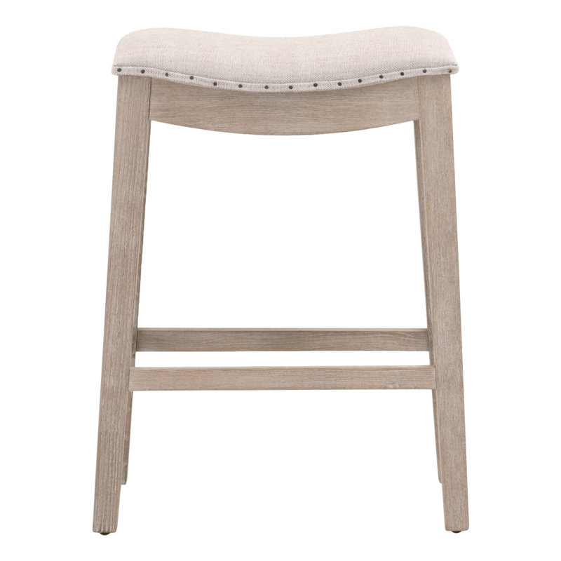 Kelly Clarkson Home Aundrey 27 Inch Coastal Counter Height Wood Stool ...