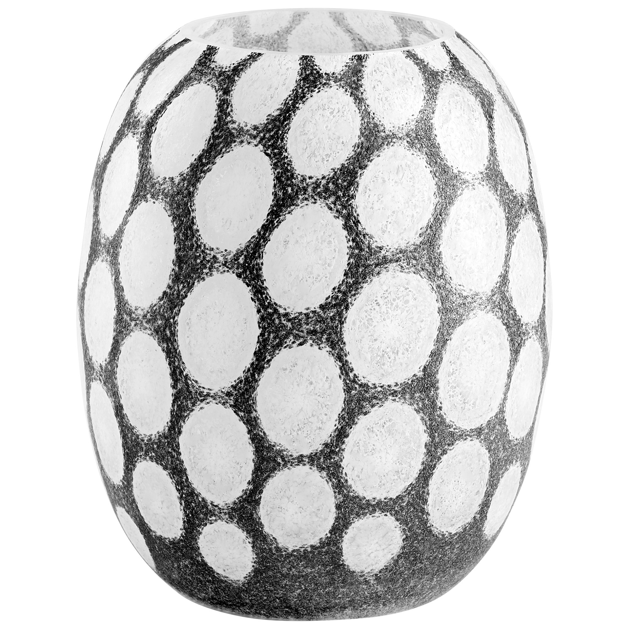 Cyan Design Brunson Black/Brown/White Glass Table Vase | Perigold