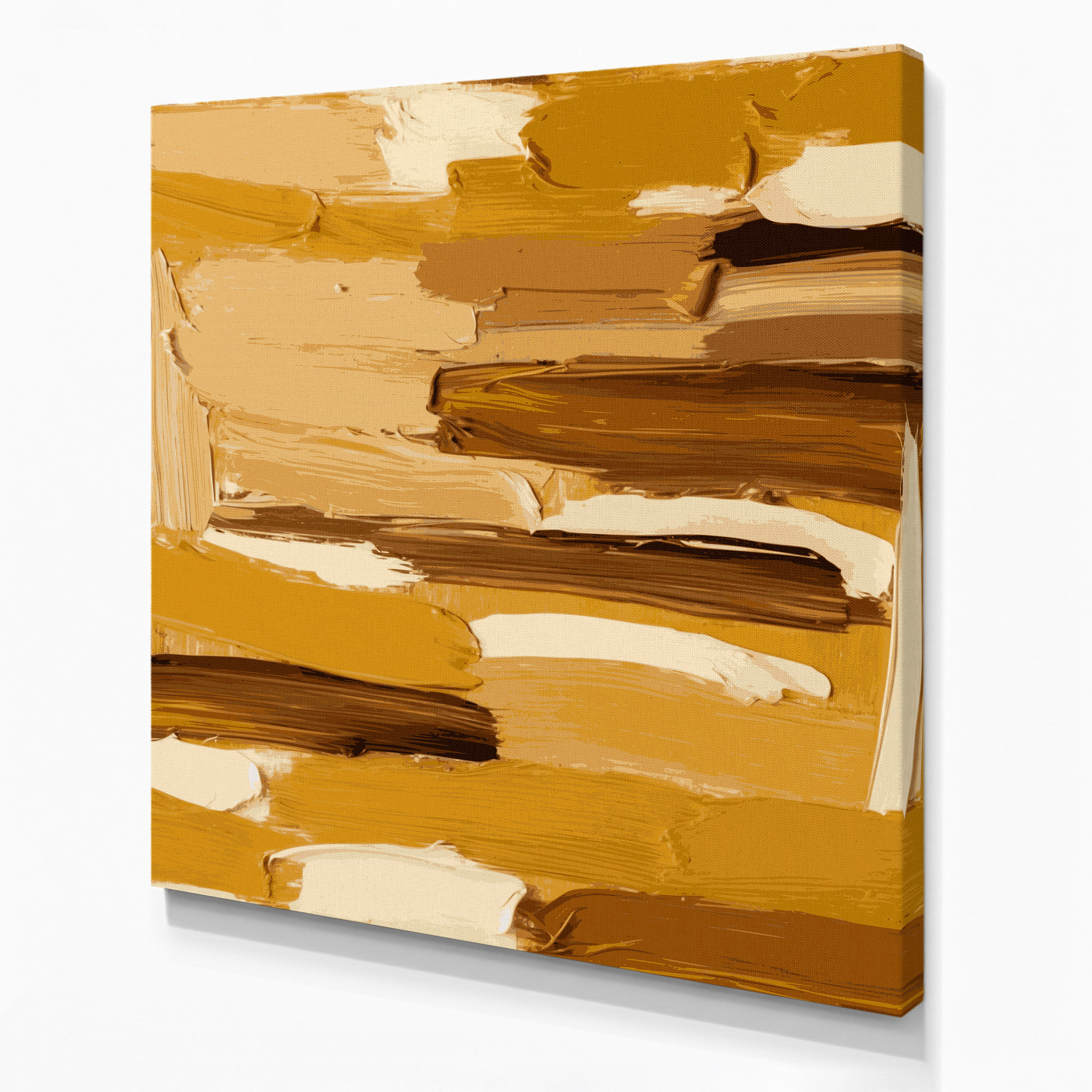 Ivy Bronx Neo Expressionism 24 Brown Canvas Wall Art | Wayfair