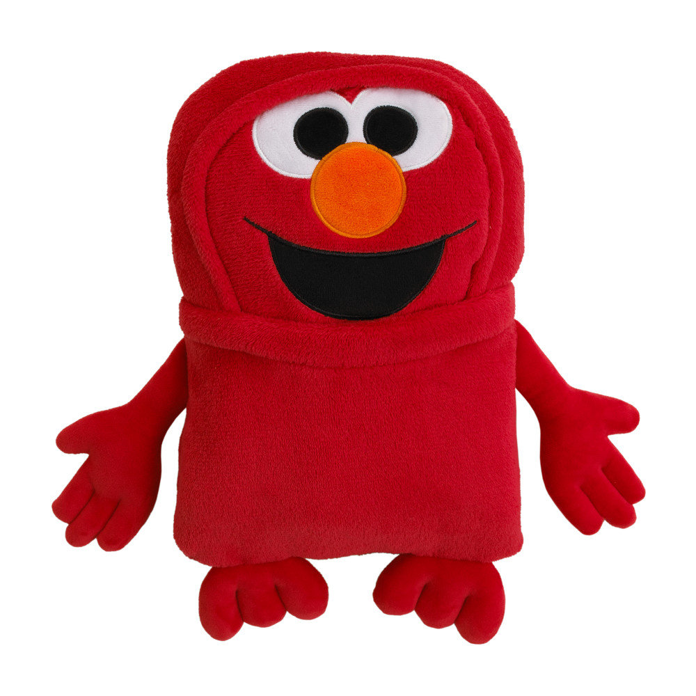 Sesame Street Come and Play Red Elmo Super Soft Character Shaped ...