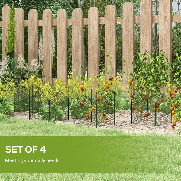 Arlmont & Co. Outsunny Garden Chicken Wire Cloche, 12" X 14" Plant ...