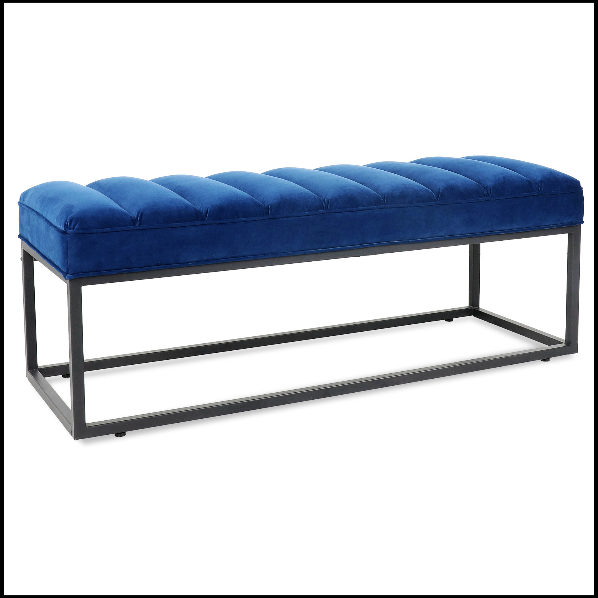 Latitude Run® Metal Base Upholstered Bench for Bedroom for Entryway in ...
