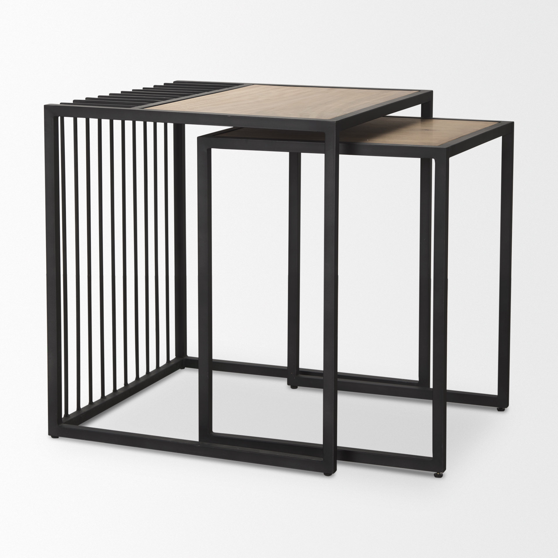 17 Stories Kyli Iron Frame Nesting Tables | Wayfair
