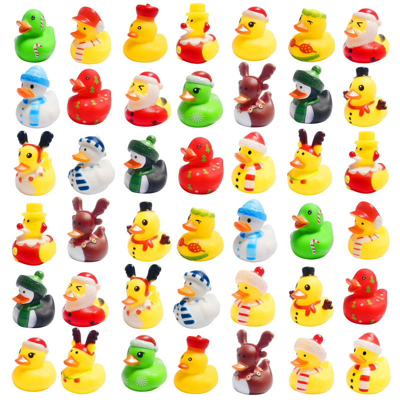ZAALBA 42 Pcs Christmas Rubber Ducks | Wayfair
