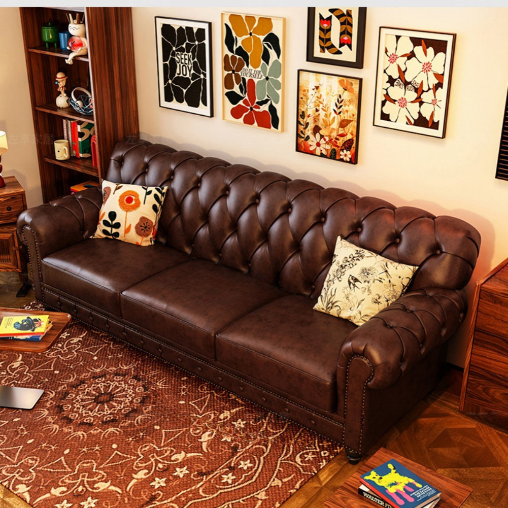 Walkoly Retro Living Room Straight - layout Sofa | Wayfair