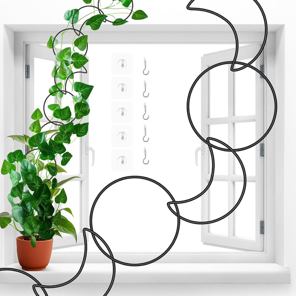MAXAYA 18 Pcs Chain Trellis For Climbing Plants Indoor Outdoor,wall Plant Vine Climbing Support ...