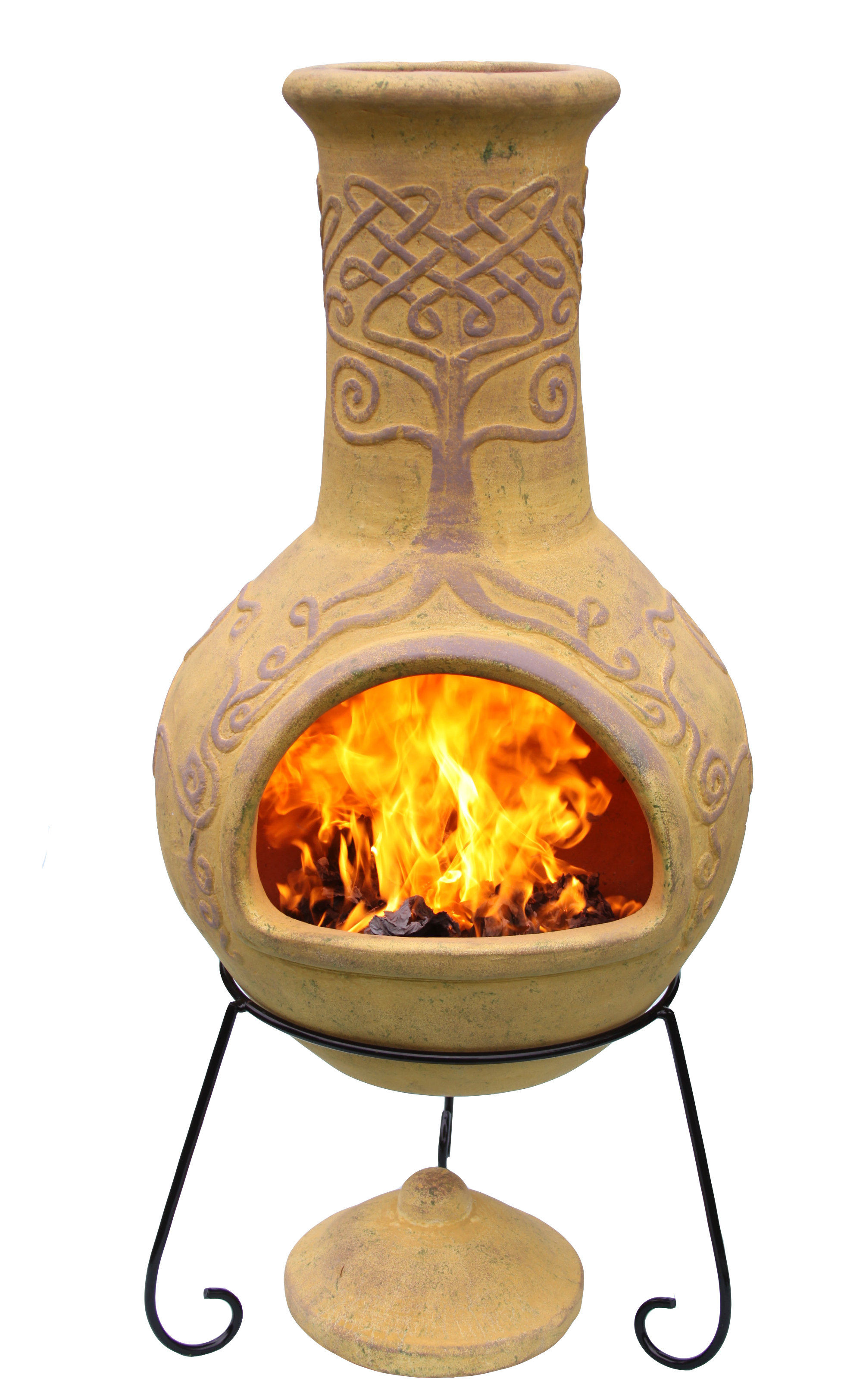 Gardeco Derwyn Extra Large Mexican Clay Chimenea & Reviews | Wayfair.co.uk