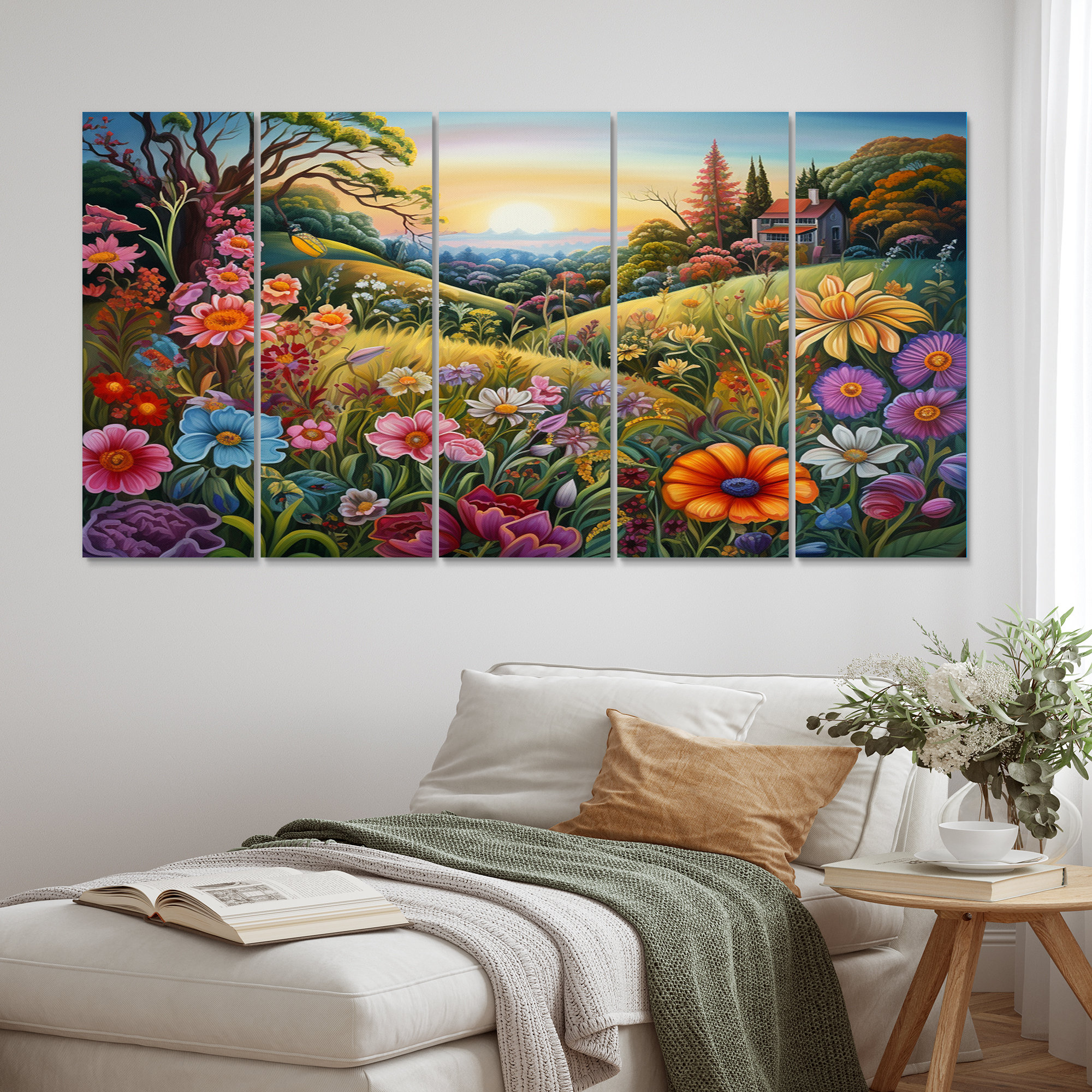 Wildon Home® Celebration Of Spring Countryside Wildflowers ...