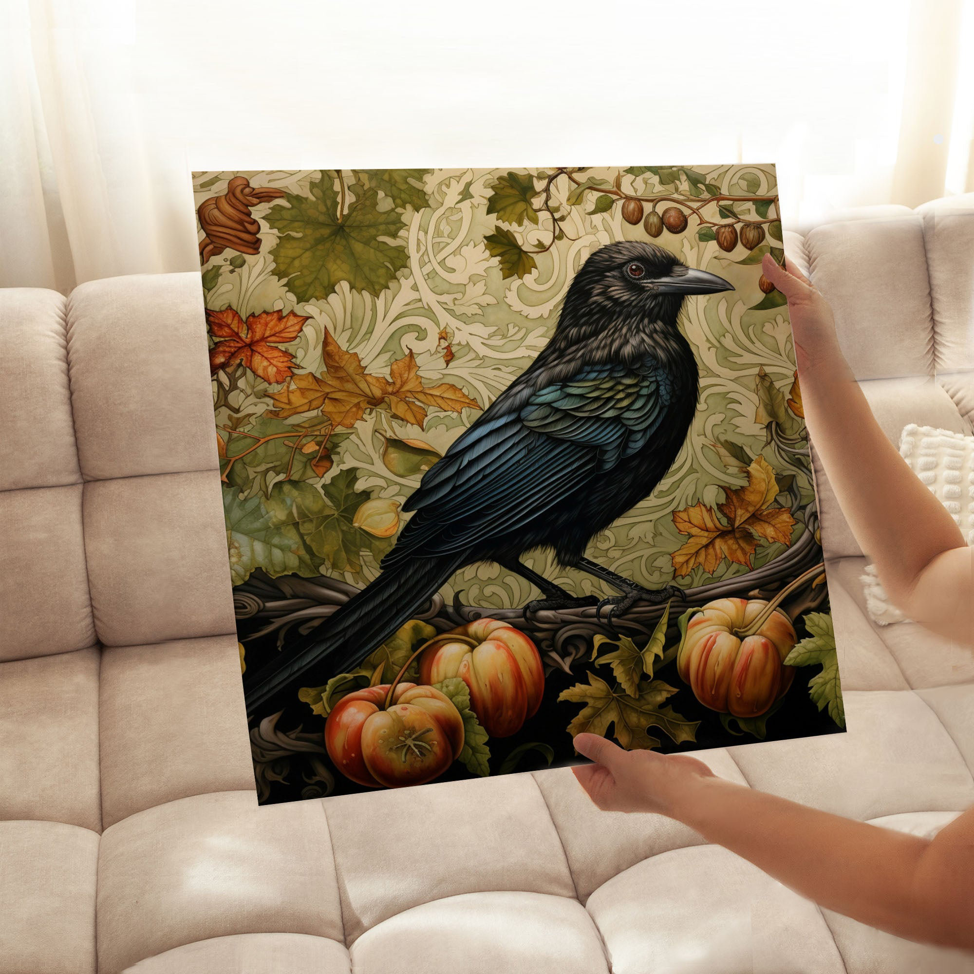 Winston Porter Animals William Morris Crow Bird XI Cottage Unframed Art ...