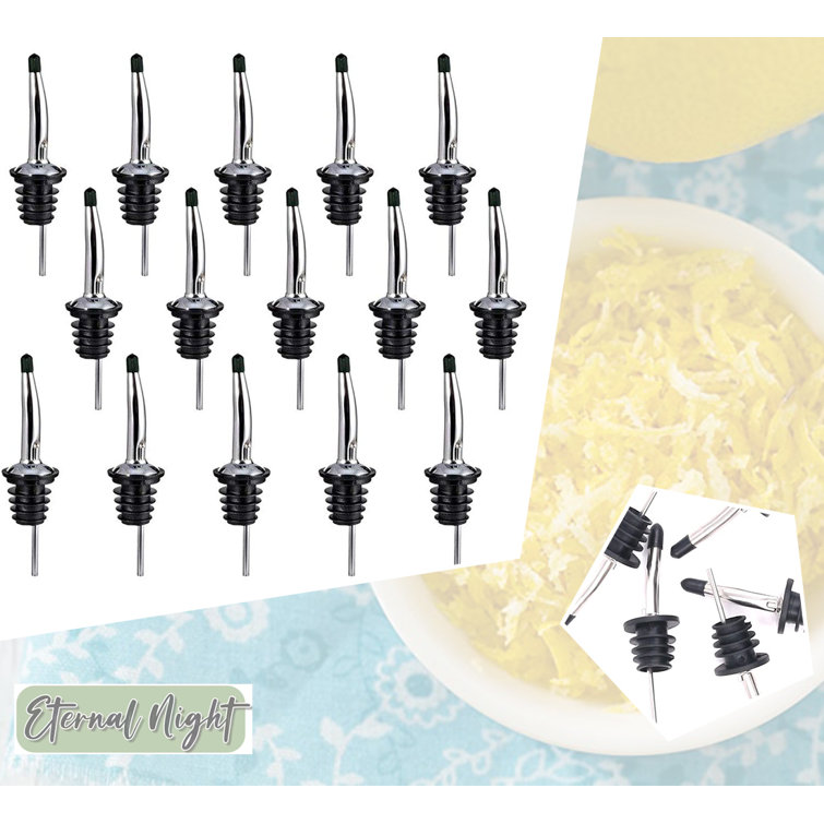 Eternal Night 15 Pcs Stainless Steel Liquor Bottle Speed Pourers ...