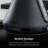 Tower T10079 Sera Pyramid Kettle with Smoked Black Trim, 1.7L, 3KW ...