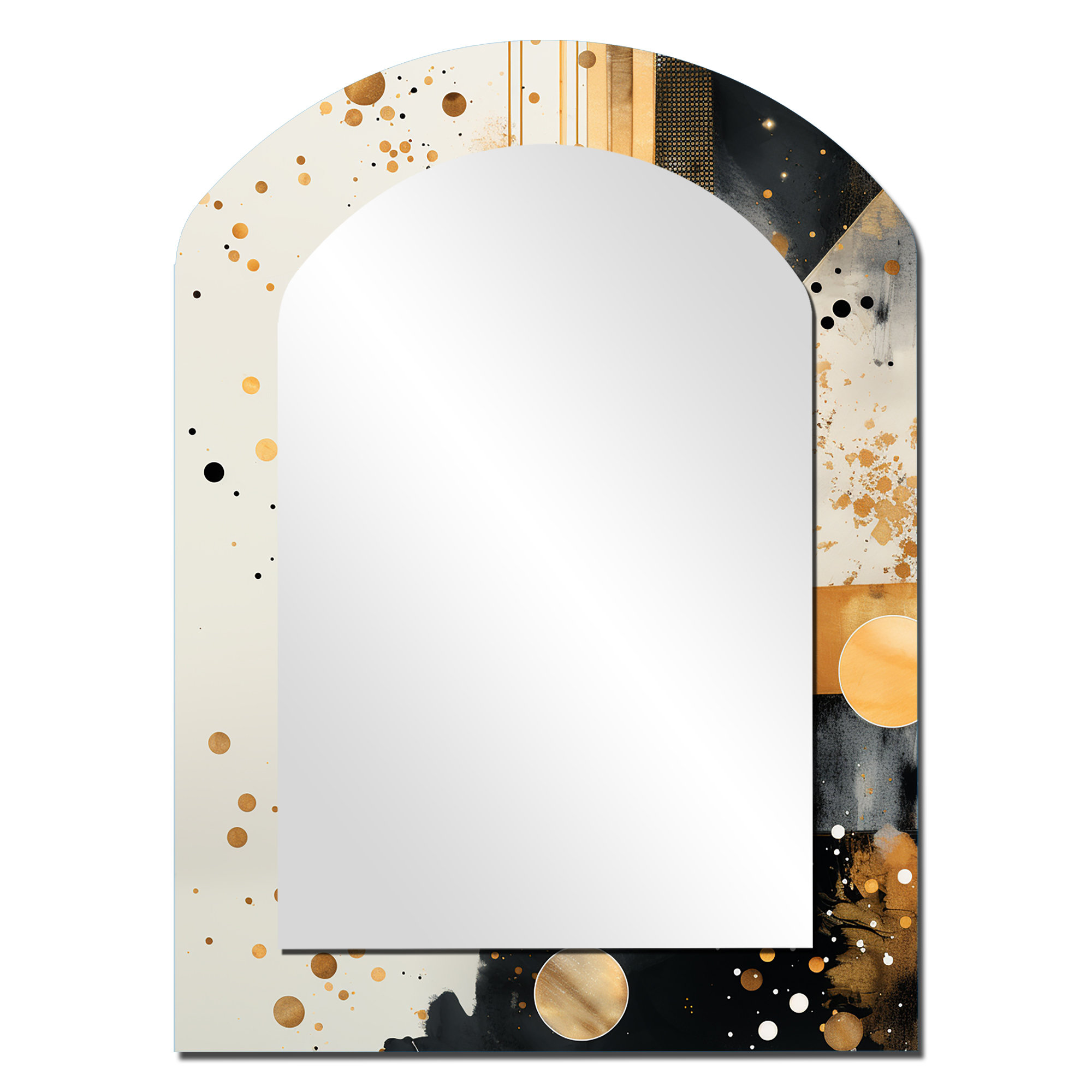 Ivy Bronx Gold and Grey Sunset Collage II - Abstract Collages Unique ...