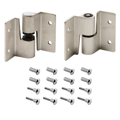 Prime-Line Surface Mounted Hinge Set, Right Hand in/Left Hand Out, with ...