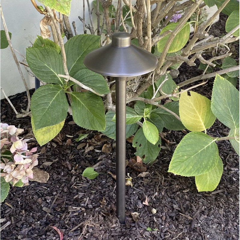 Cardon Lighting Natural Bronze Low Voltage Solid Cast Brass Pathway ...