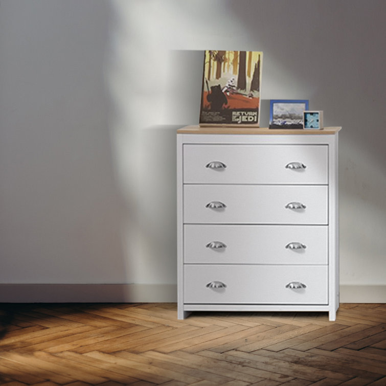 17 Stories Fayte 4 Drawer 79Cm W Chest Of Drawers | Wayfair.co.uk
