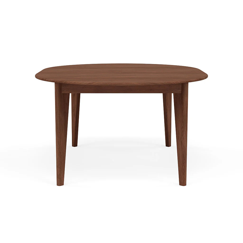 Icon By Design 51-67" Solid American Walnut Jackson - Round Extension ...