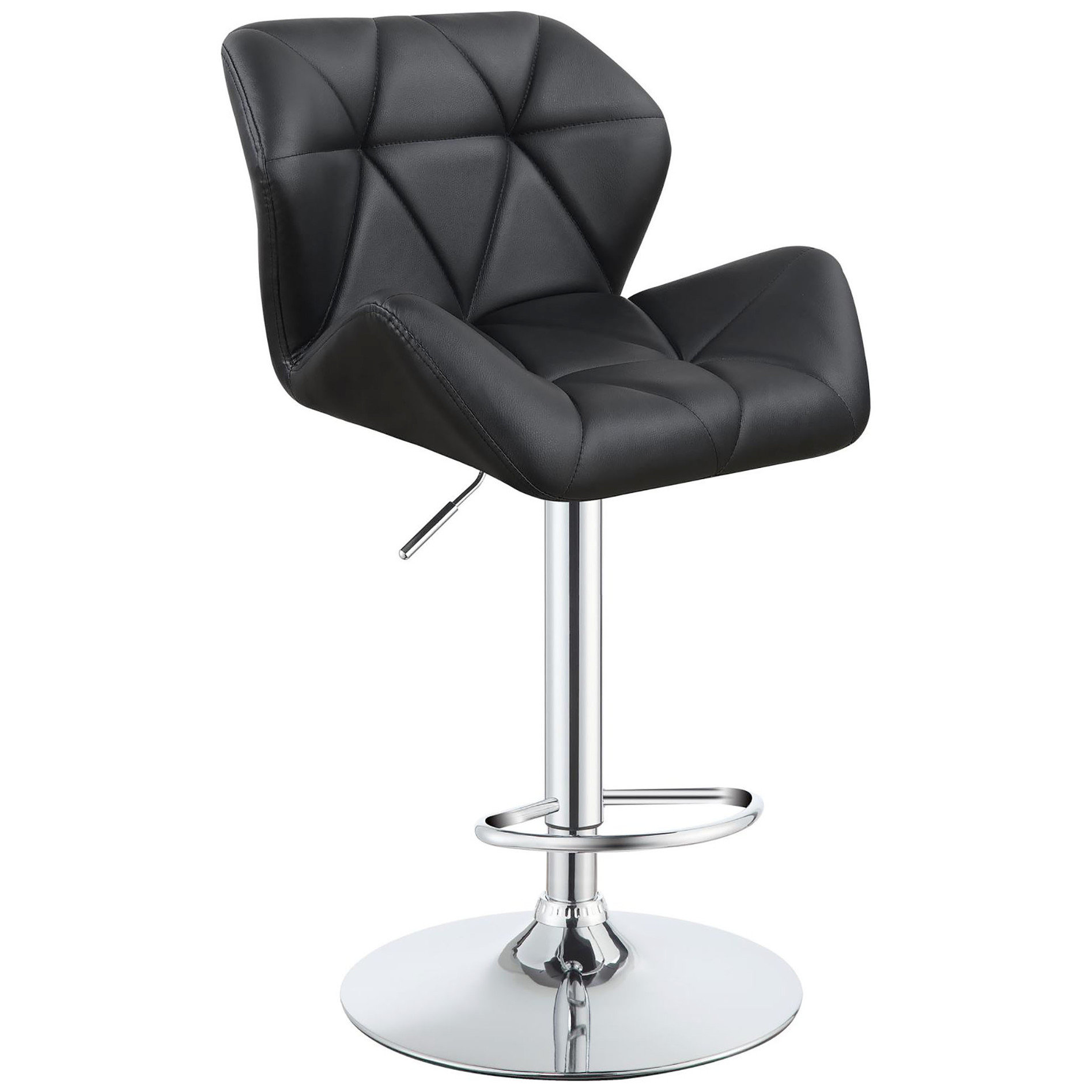 Hokku Designs & Grey Adjustable Bar Stool Pair - Metal With Finish ...