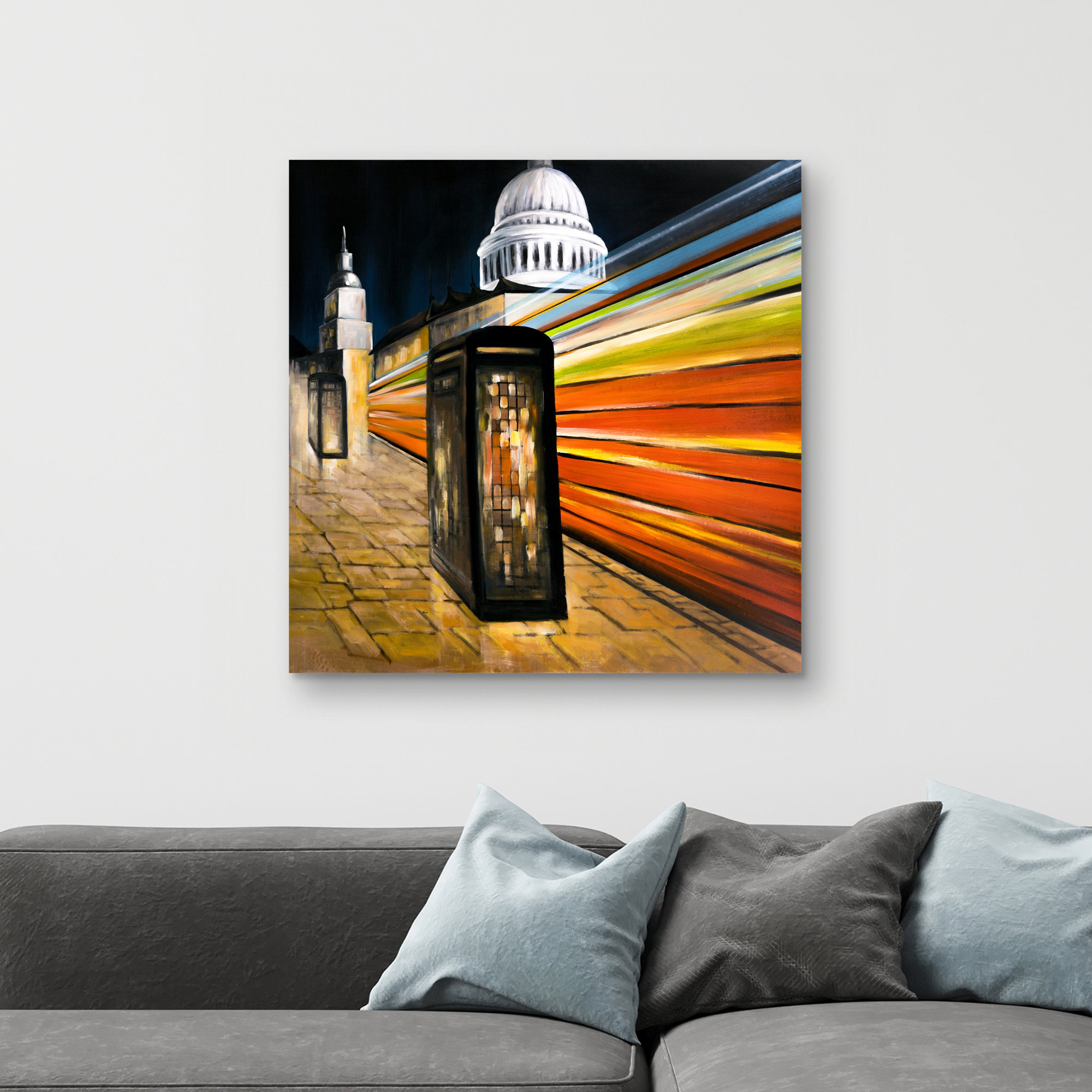 Begin Edition International Inc. Fast london bus - 32"x32" art on ...