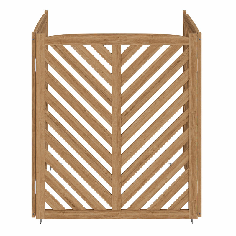 Belleze Wooden Outdoor Privacy Fence Panels (3 Panels) & Reviews | Wayfair