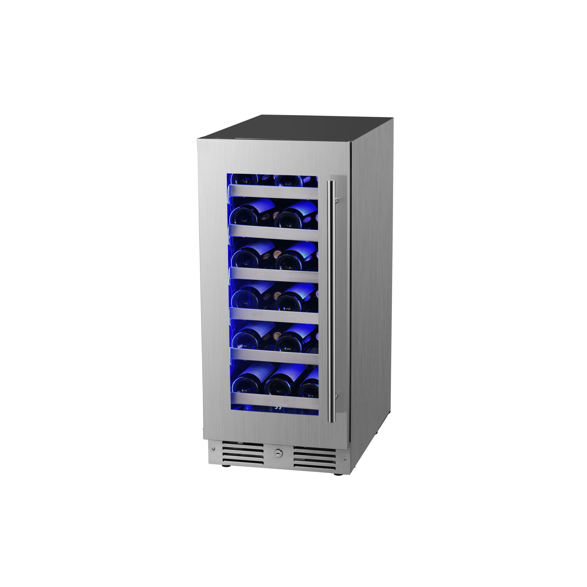 Landmark 15 Inch Wide 23 Bottle Capacity Single Zone Wine Cooler with ...